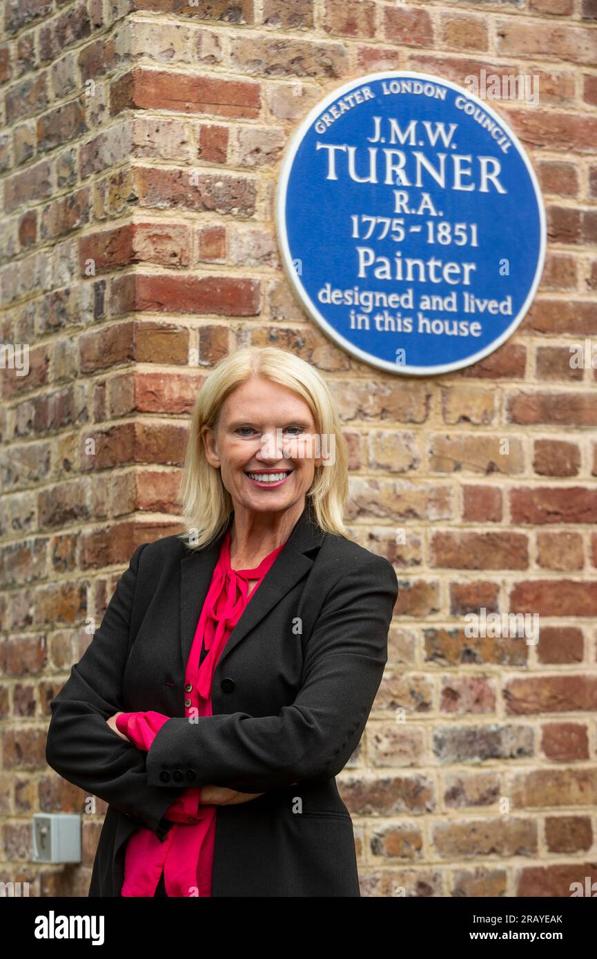 London, UK. 6 July 2023. Anneka Rice, TV presenter and artist, opens ...