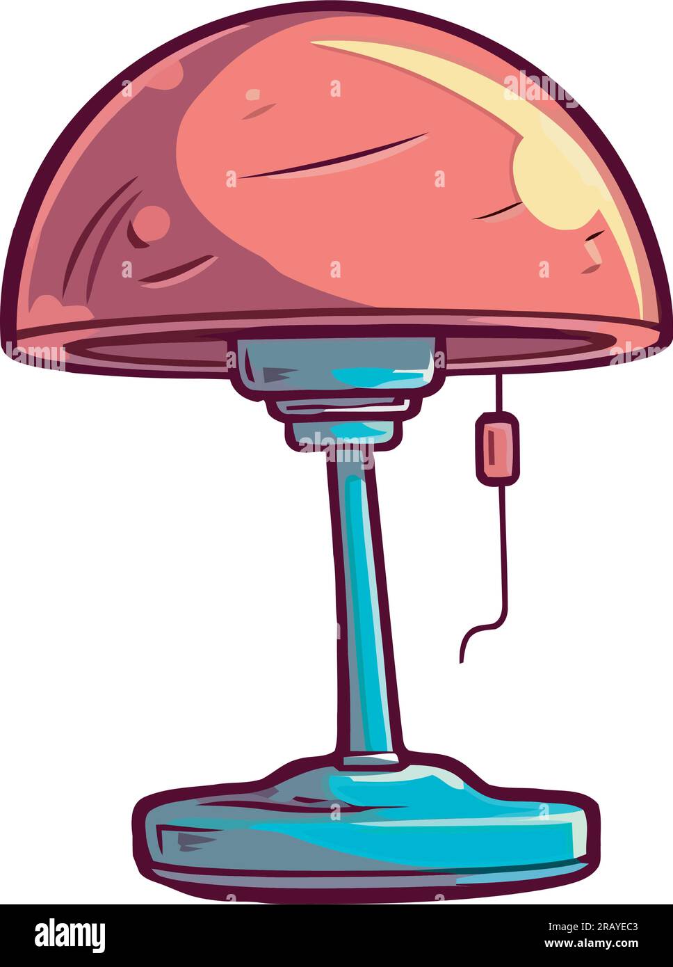 Illustration of a cartoon lamp light Stock Vector Image & Art - Alamy