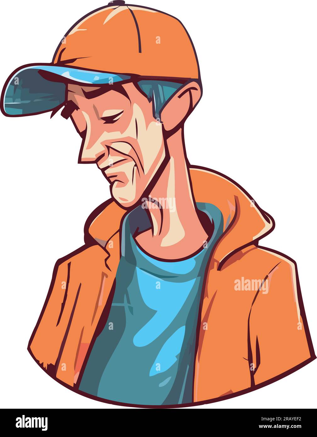 Wearing baseball hat Stock Vector Images - Alamy