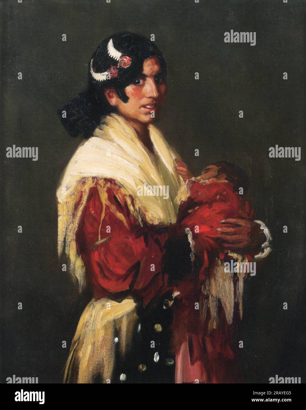 Gypsy Mother (Maria y Consuelo) 1906 by Robert Henri Stock Photo - Alamy