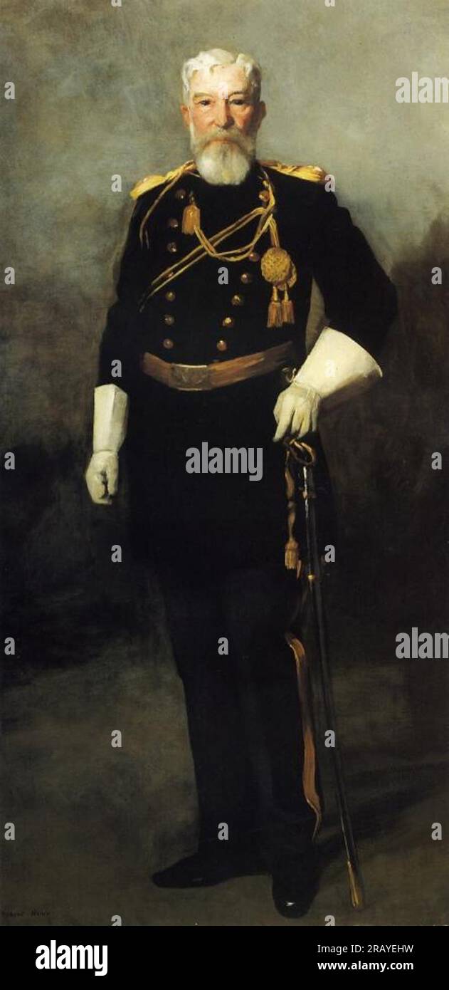 Portrait of Colonel David Perry, 9th U. S. Cavalry 1907 by Robert Henri ...