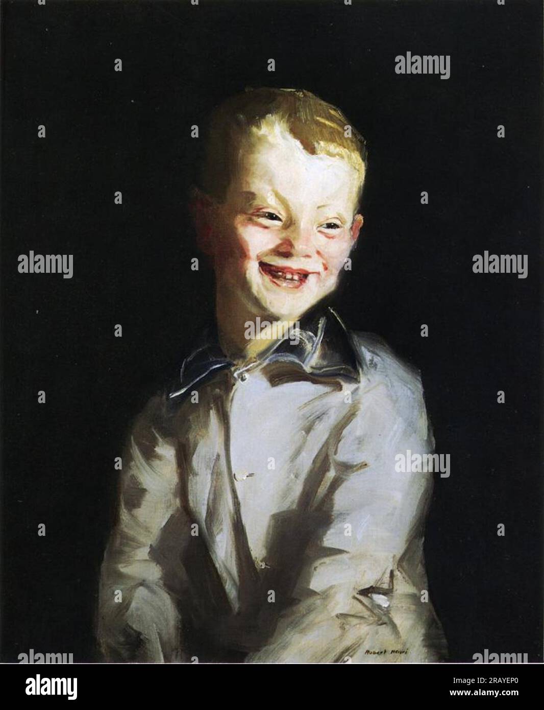 The Laughing Boy (Jobie) 1910 by Robert Henri Stock Photo - Alamy