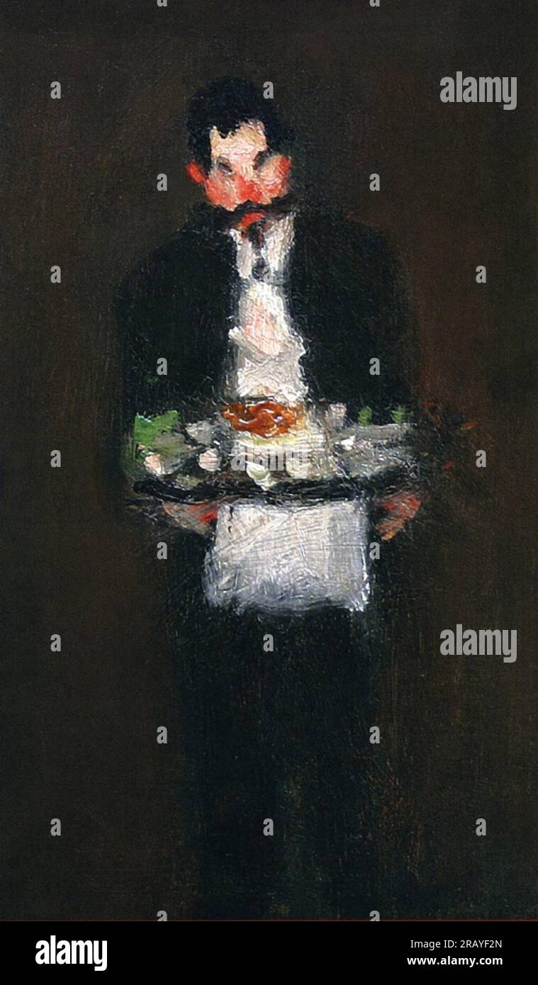 The Waiter by Robert Henri Stock Photo - Alamy