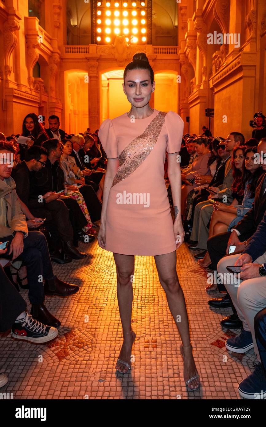 Diala Makki attends Elie Saab Haute couture Fall/Winter 2023/2024 show ...