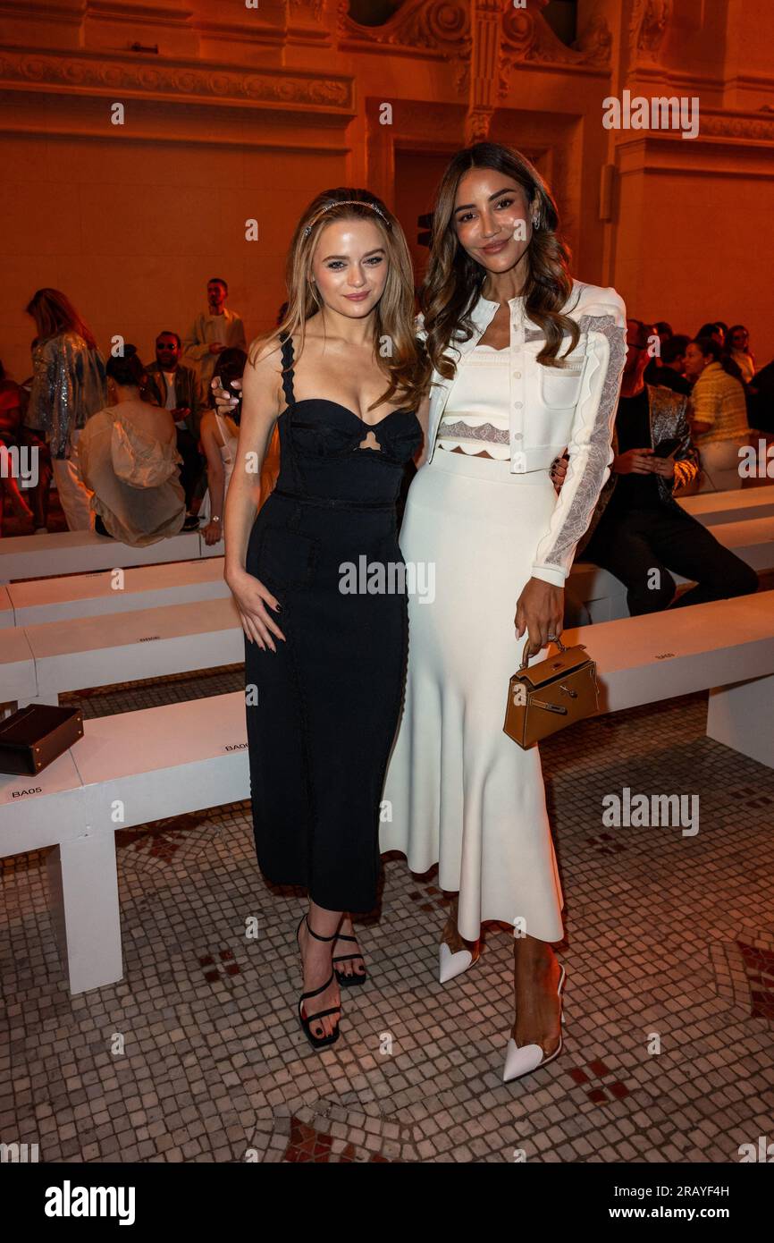 L-R : Joey King and Tamara Kalinic attend Elie Saab Haute couture Fall ...