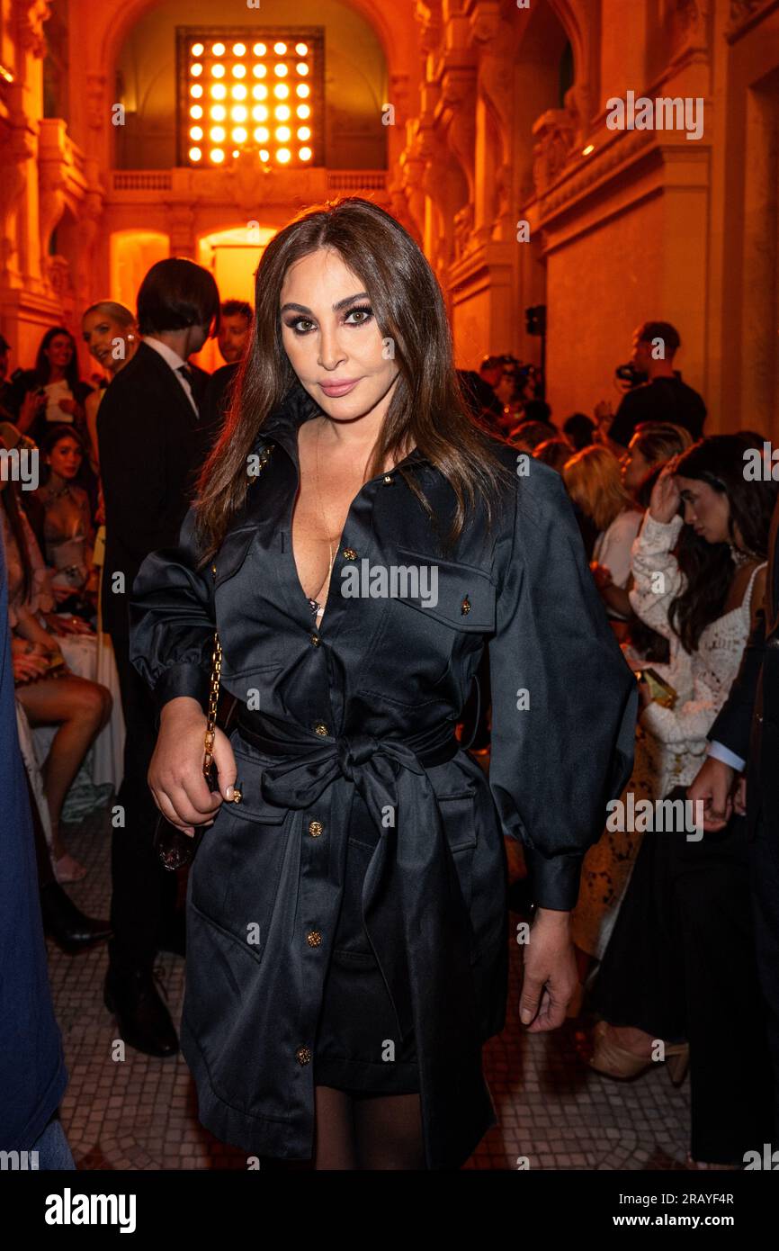 Lebanese singer Elissa attends Elie Saab Haute couture Fall/Winter 2023 ...