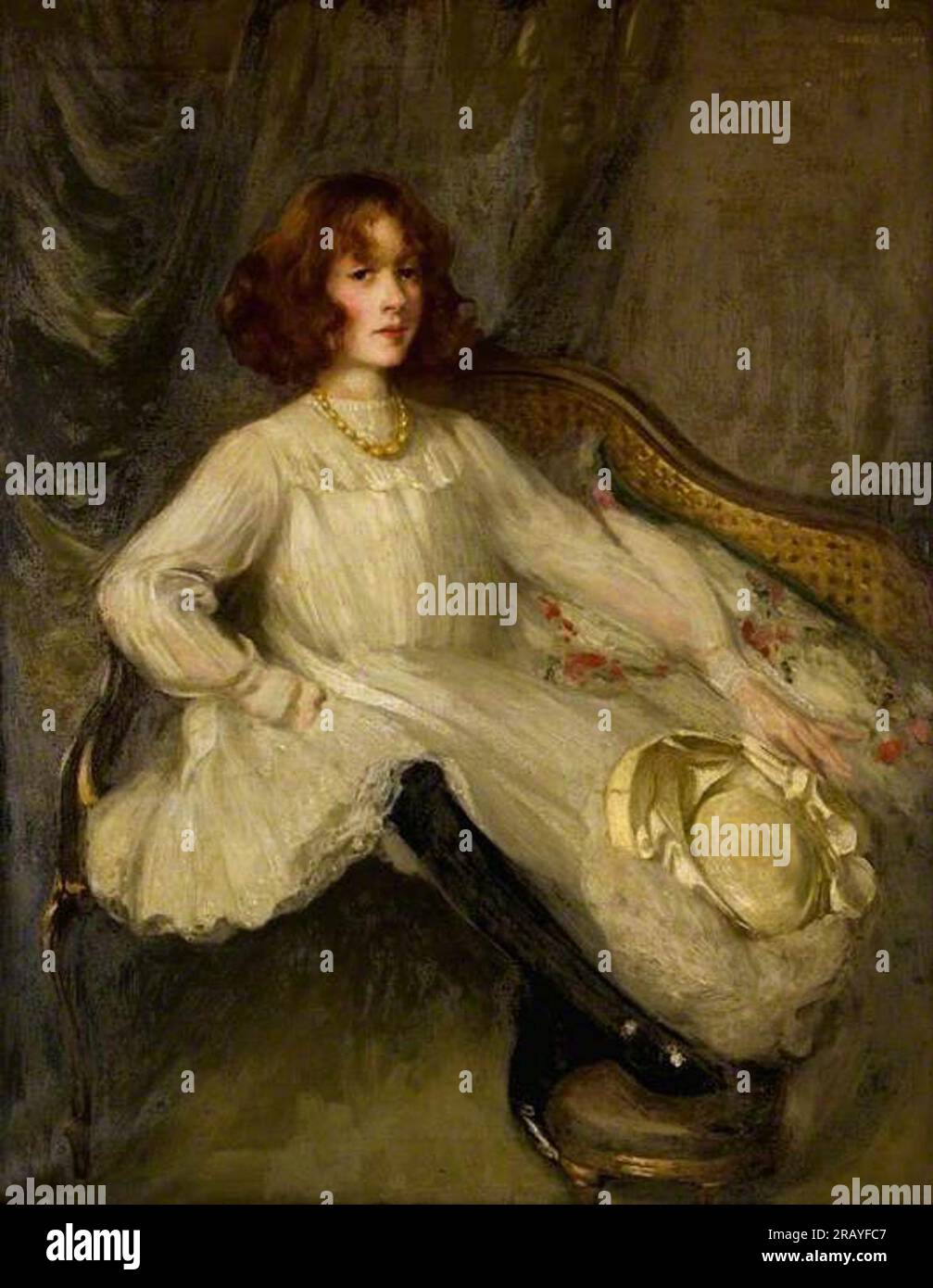 Helen Stirling Stuart of Castlemilk 1906 by George Henry Stock Photo ...