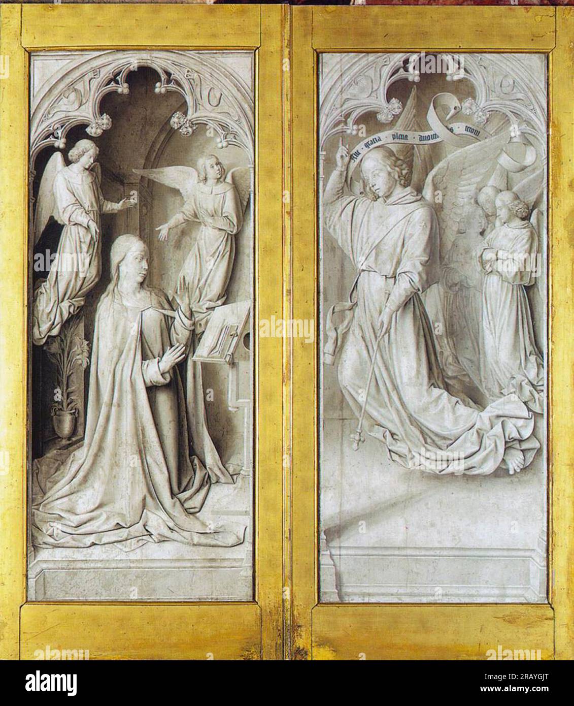 The Annunciation 1494 by Jean Hey Stock Photo - Alamy