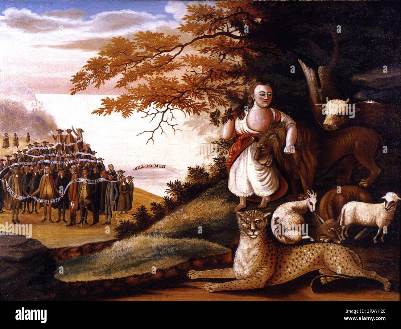 The peaceable kingdom edward hicks hi-res stock photography and images ...