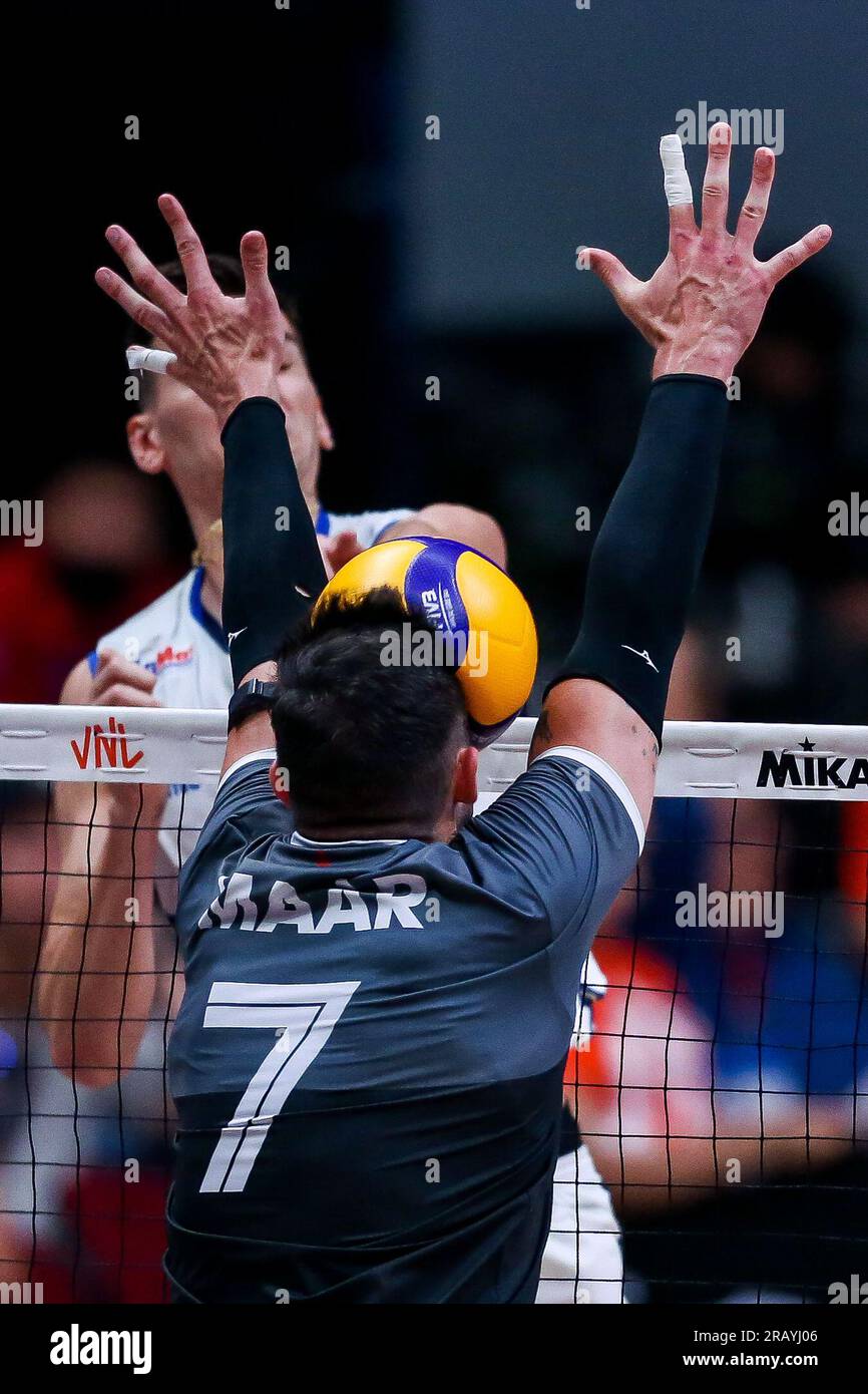 PASAY CITY, July 6, 2023 (Xinhua) -- Stephen Timothy Maar (front) of ...