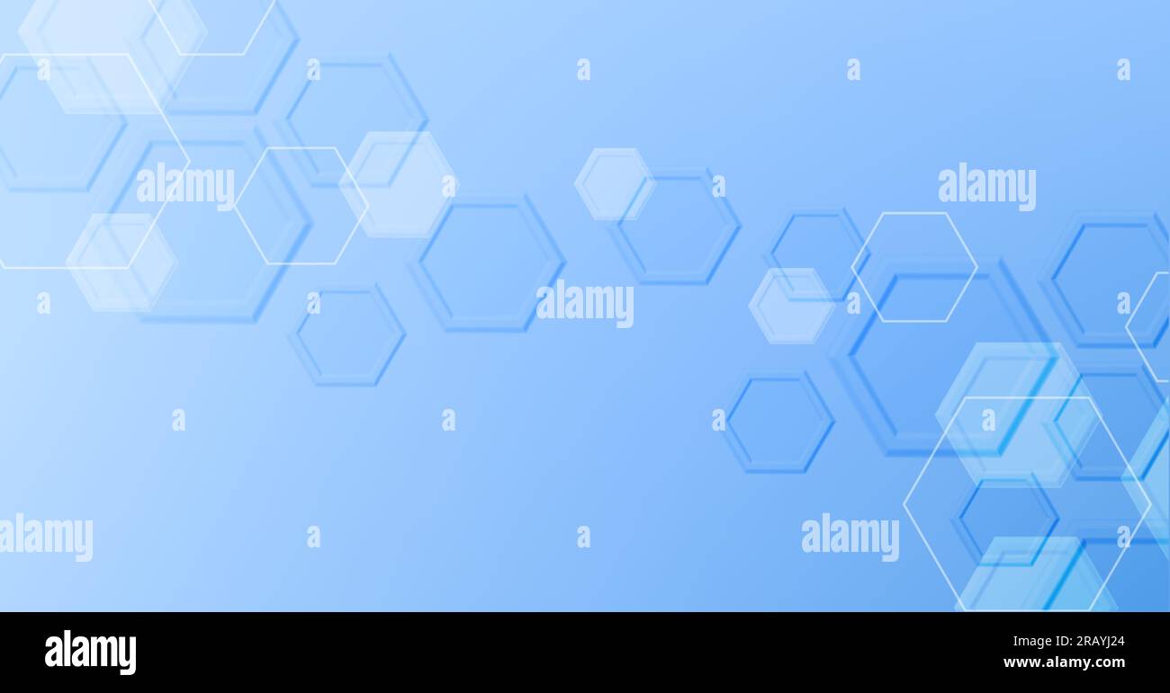 Vector Abstract science Background. Hexagon geometric shapes overlay ...