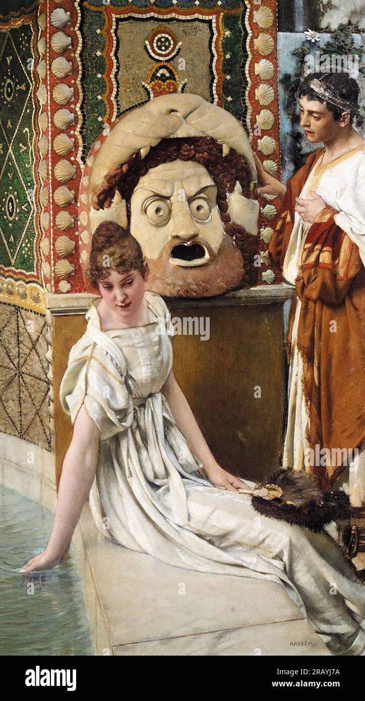 Only Witness 1898 by Adolf Hirémy-Hirschl Stock Photo - Alamy