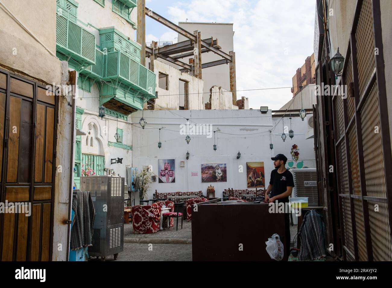 Jeddah, Saudi Arabia - December 21, 2022: Street life in the Old City ...
