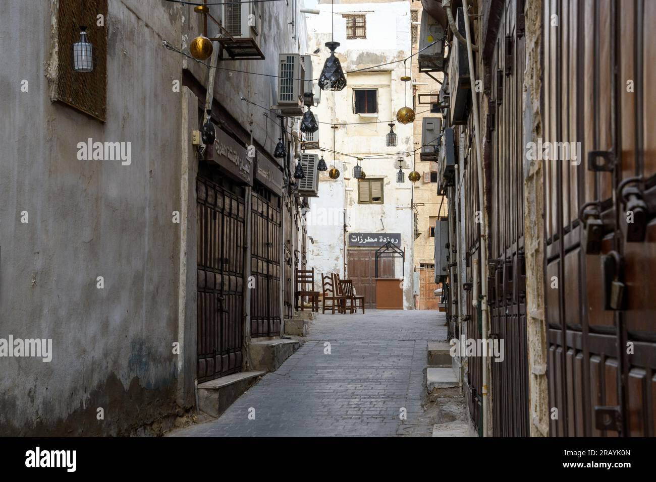 Jeddah, Saudi Arabia - December 21, 2022: Street life in the Old City ...