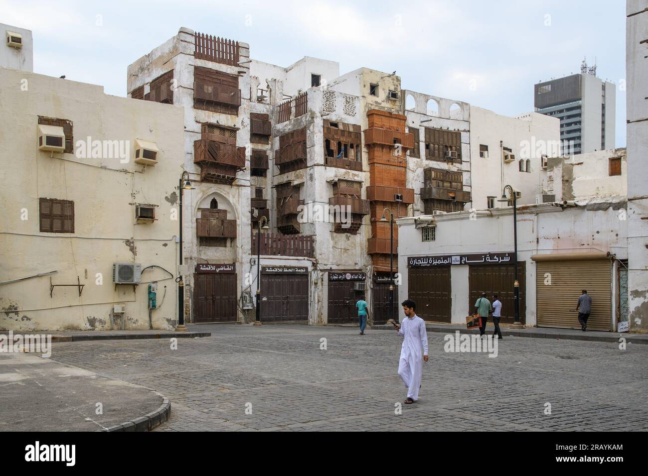 Jeddah, Saudi Arabia - December 21, 2022: Street life in the Old City ...