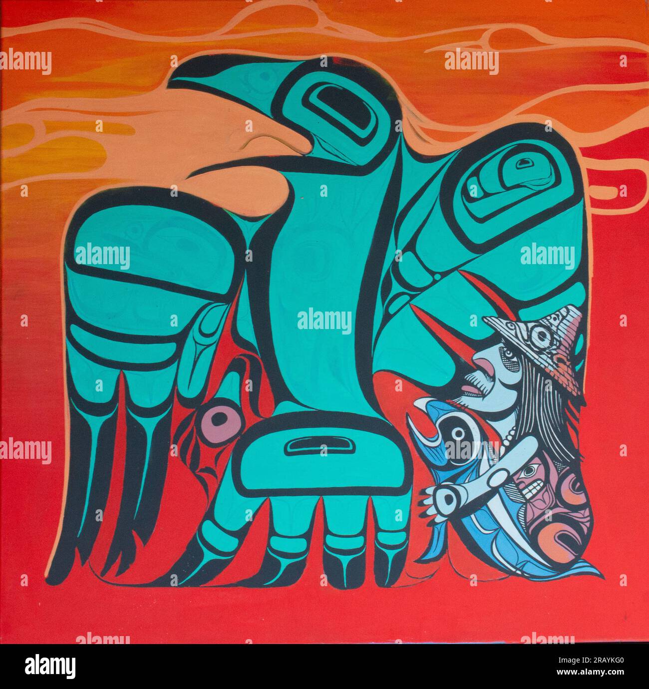 First nation art whale hi-res stock photography and images - Alamy
