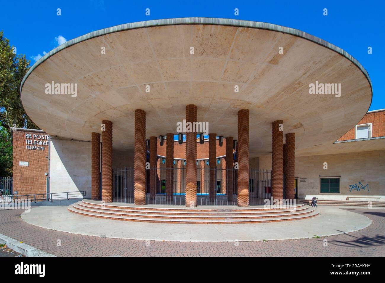 Post office building, Lido di Ostia, Rome, Lazio, Italy Stock Photo - Alamy