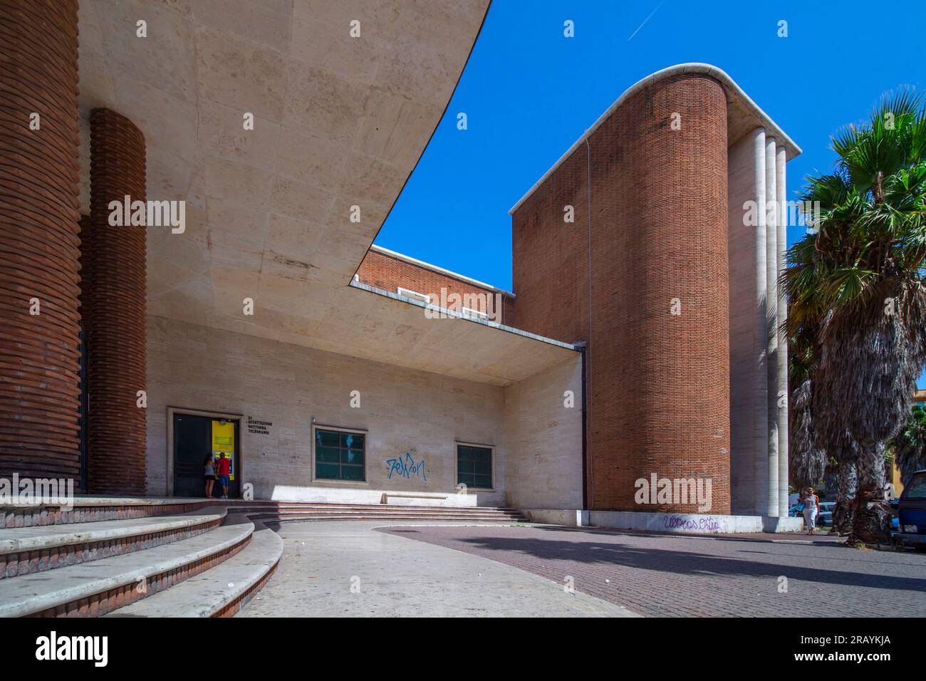 Post office building, Lido di Ostia, Rome, Lazio, Italy Stock Photo - Alamy