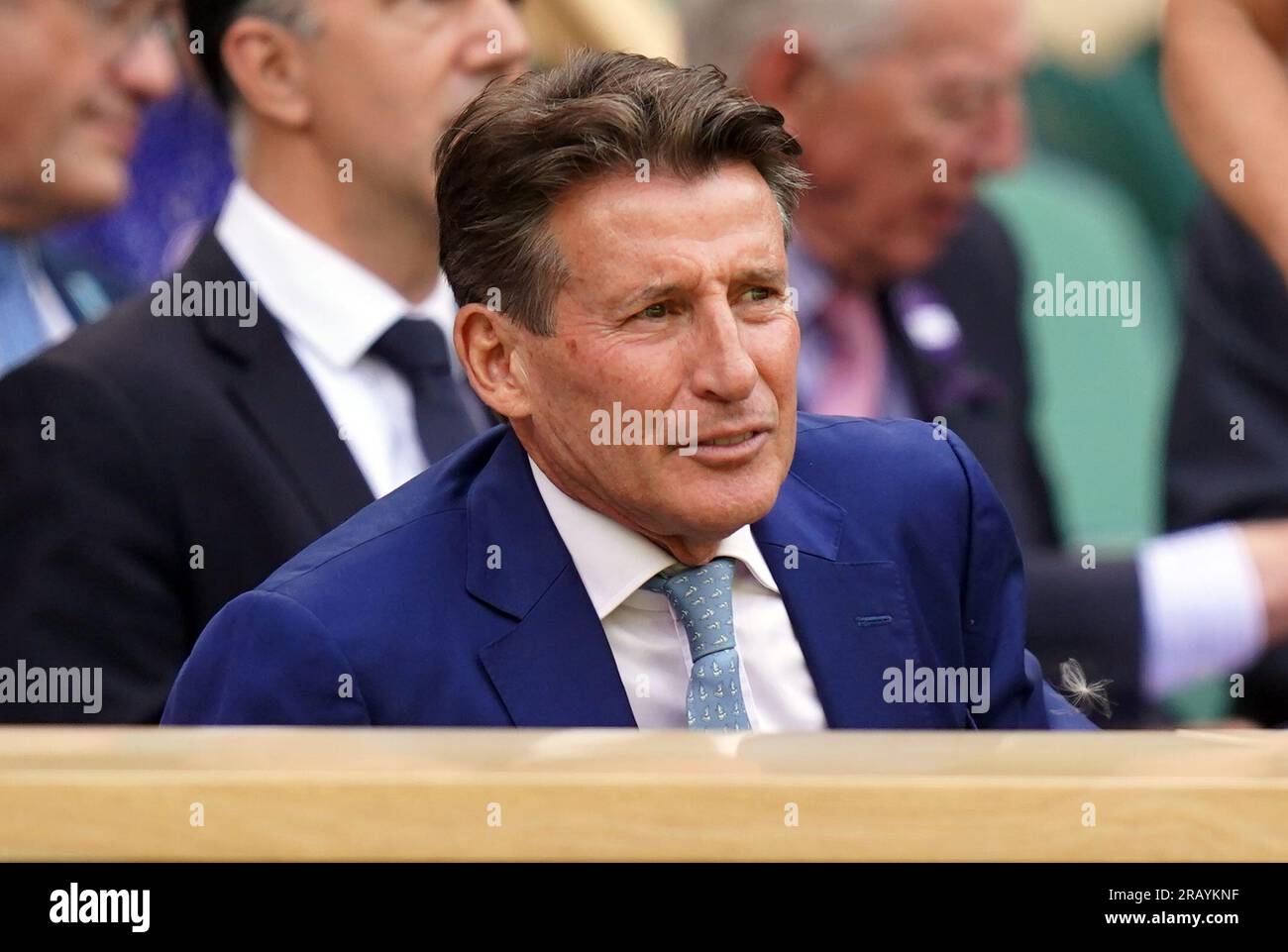 Sebastian Coe, president of the IAAF, in the royal box on day four of ...