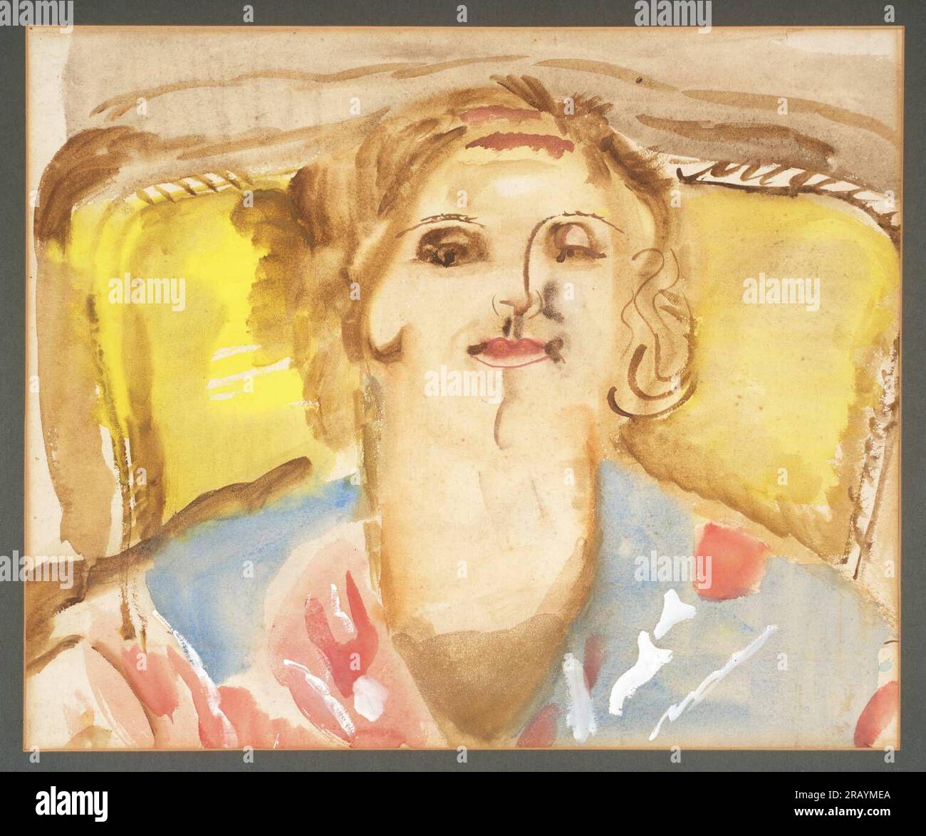 Portrait of Kitty West 1939 by Frances Hodgkins Stock Photo - Alamy