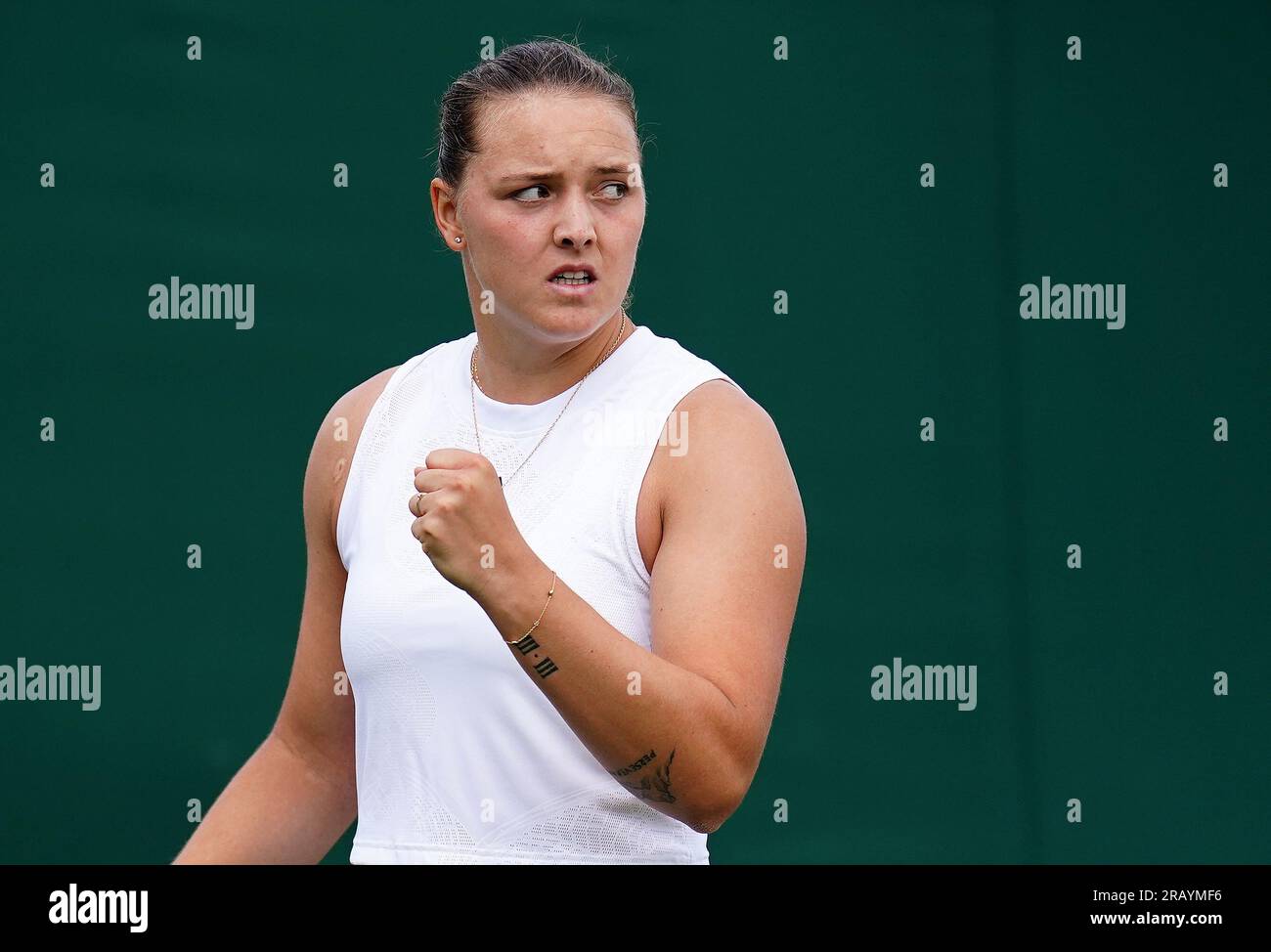 Jule Niemeier reacts during her match against Karolina Muchova (not ...
