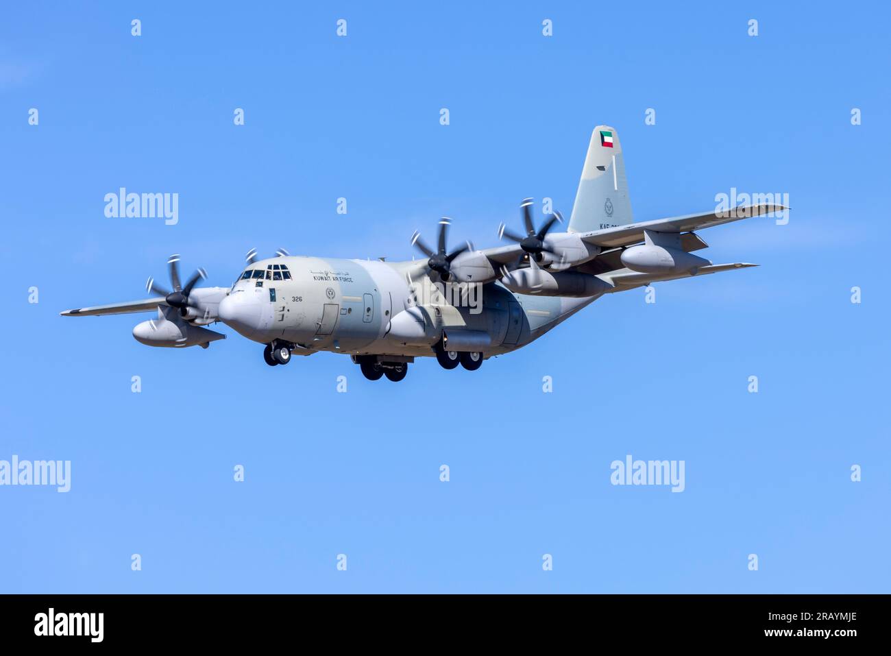 Kuwaiti Air Force Lockheed Martin KC-130J (Reg: KAF326) on finals ...
