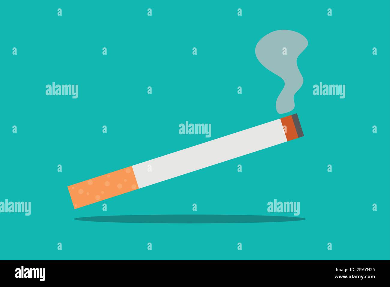 cigarette simple icon smoke tabacco isolated on white Stock Vector ...