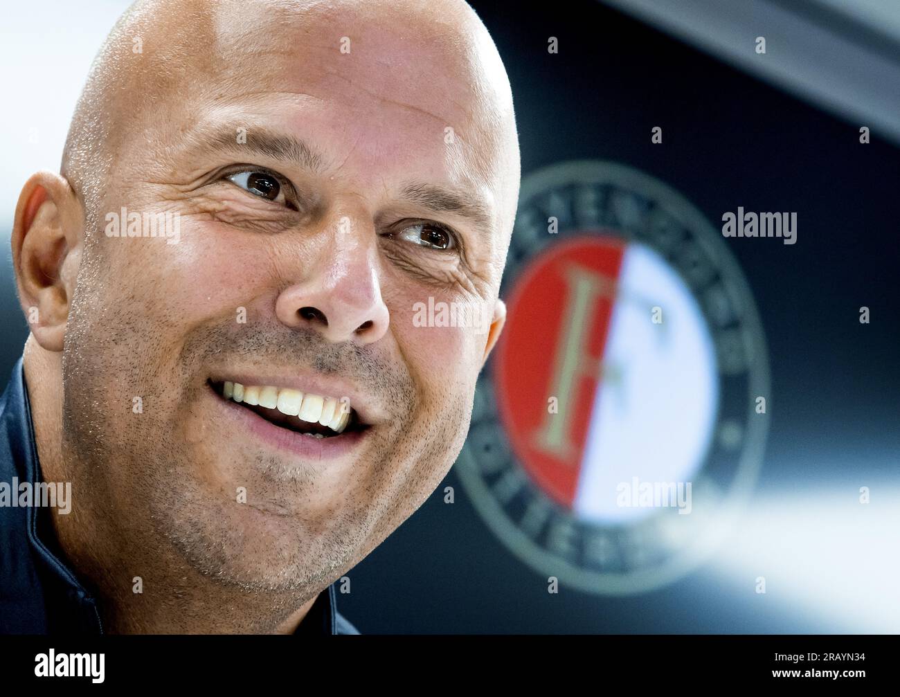 ROTTERDAM - Feyenoord coach Arne Slot during press conference at ...