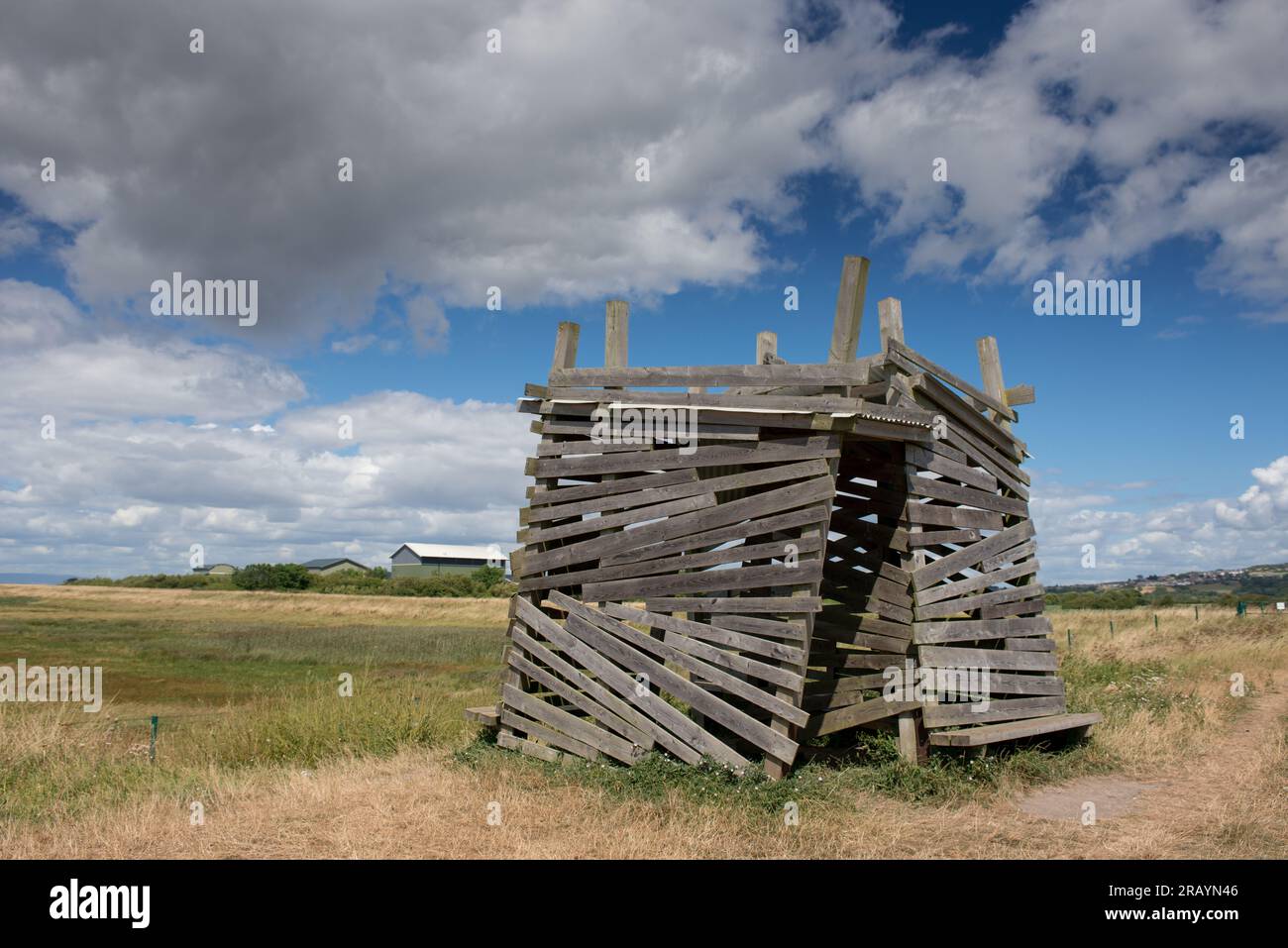 Bird Hides Bleadon Levels Nature Reserve Stock Photo - Alamy