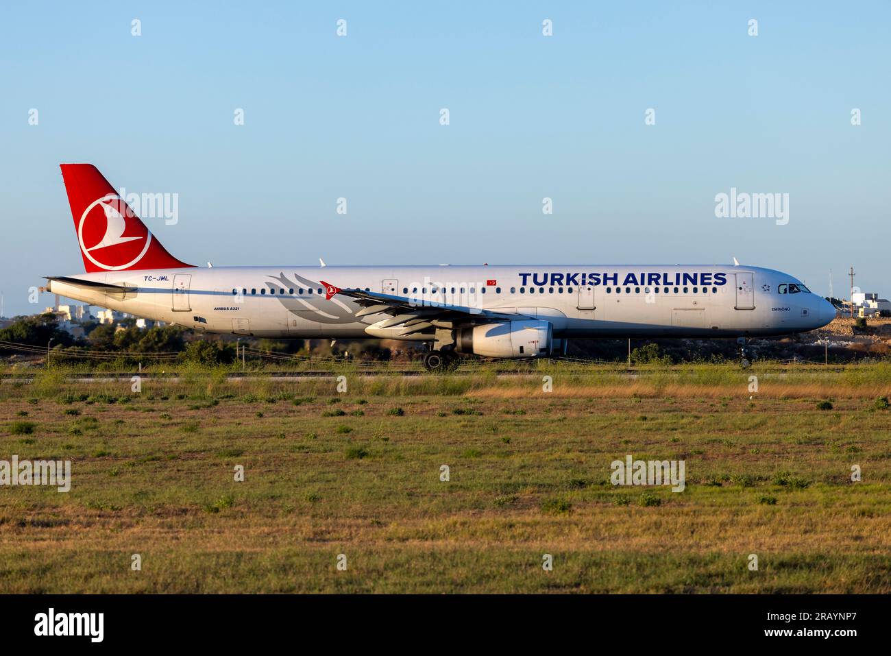 Turkish Airlines Airbus A321-231 (Reg: TC-JML) on its return flight ...