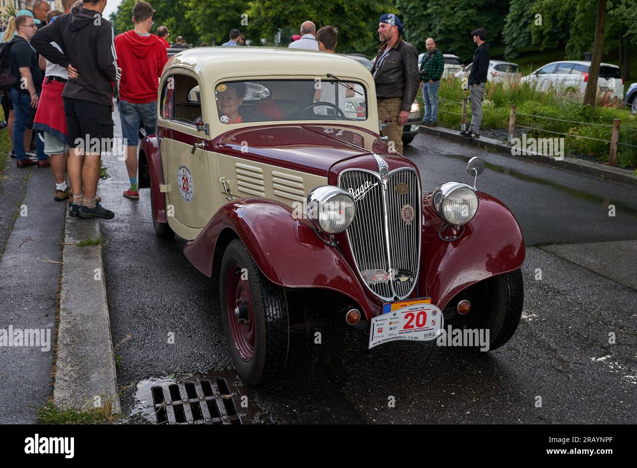 Prague, Czech Republic - June 17, 2023 - finish of the 1000 miles ...