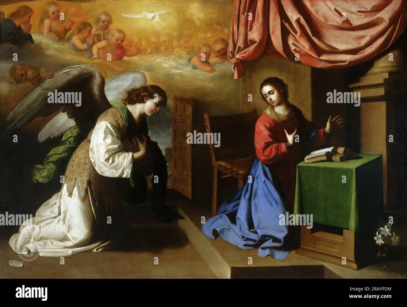 Francisco de Zurbarán, Spanish, 1598-1664 -- The Annunciation 1650 Stock Photo - Alamy