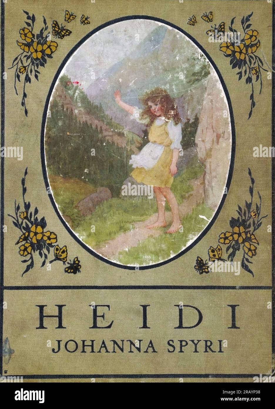 front cover illustrated by Maria L. Kirk from the book ' Heidi ' by ...