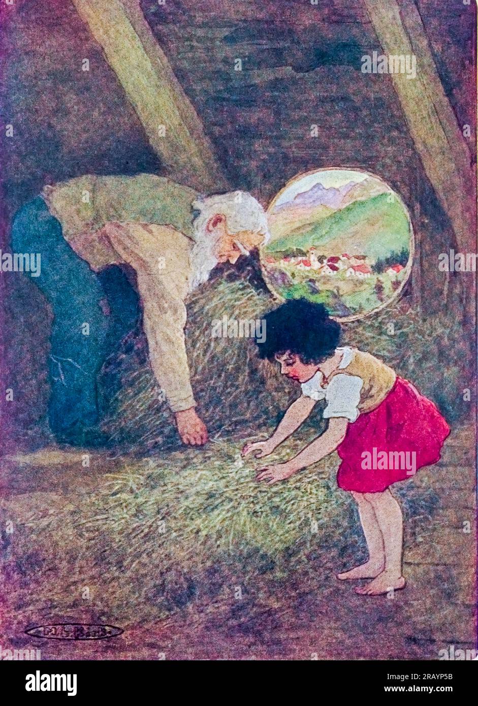 Here a Neat Little Bed Was Prepared illustrated by Maria L. Kirk from ...