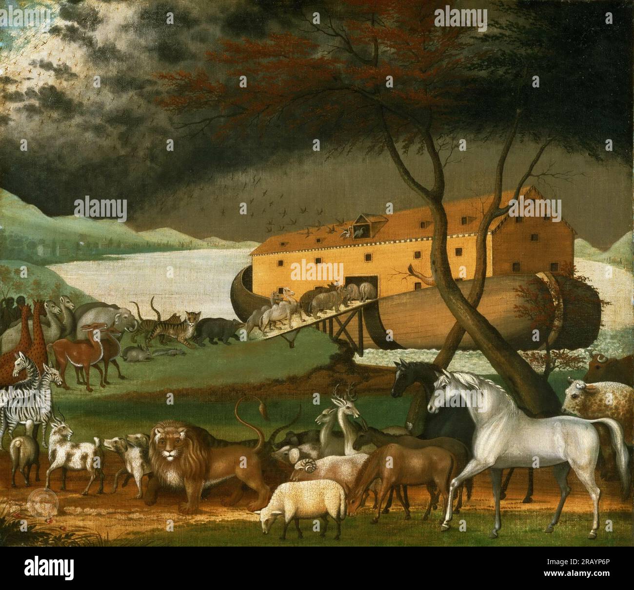 Edward Hicks, American, 1780-1849 – Noah’s Ark Stock Photo - Alamy