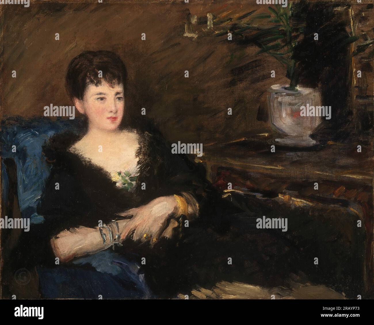 Édouard Manet, French, 1832-1883 -- Portrait of Isabelle Lemonnier c ...