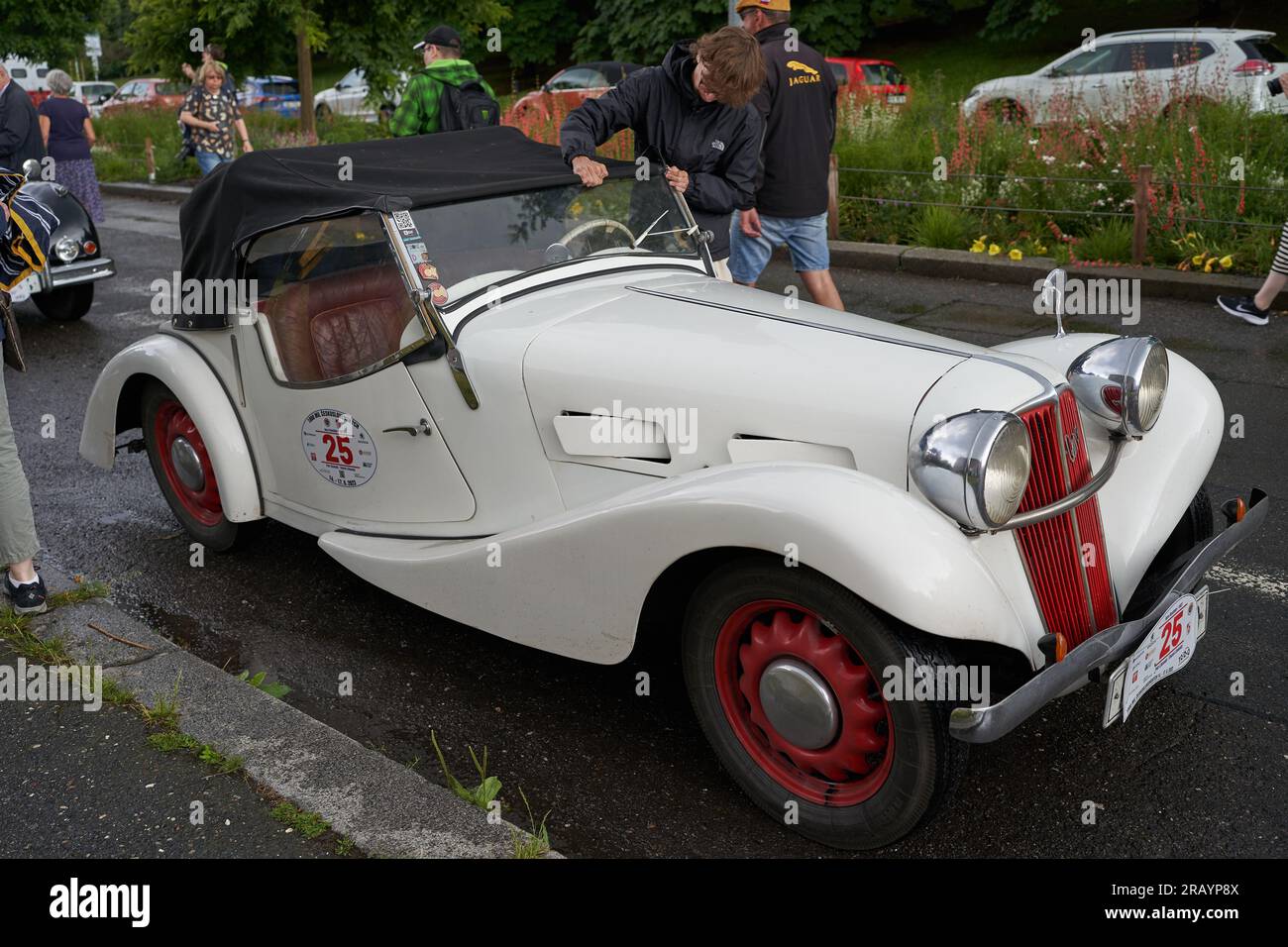 Prague, Czech Republic - June 17, 2023 - finish of the 1000 miles ...