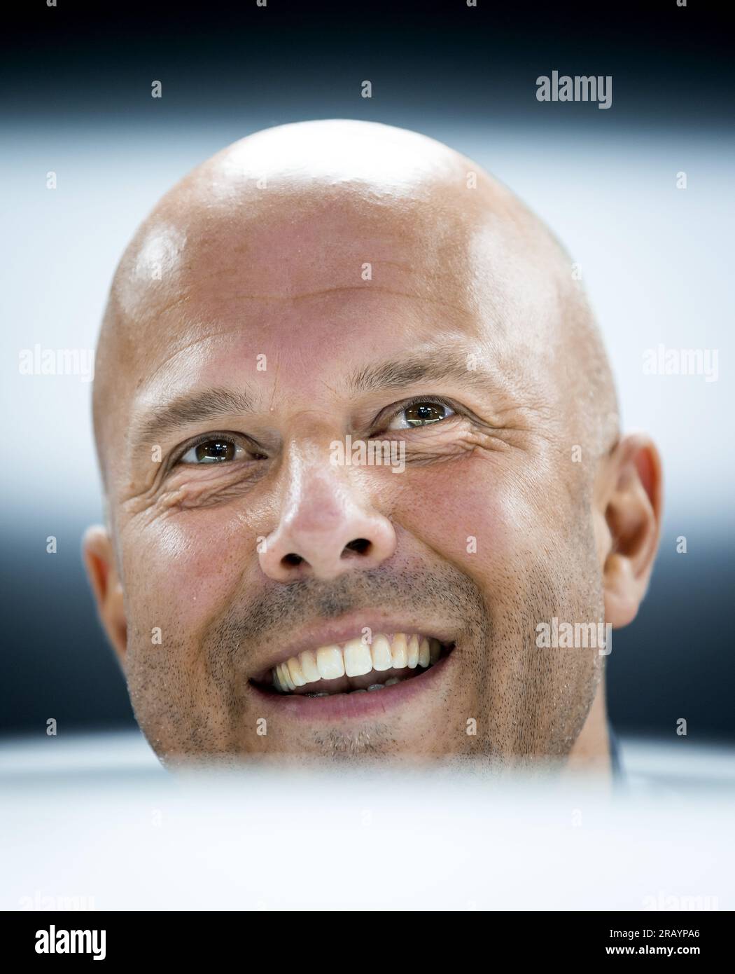 ROTTERDAM - Feyenoord coach Arne Slot during press conference at ...