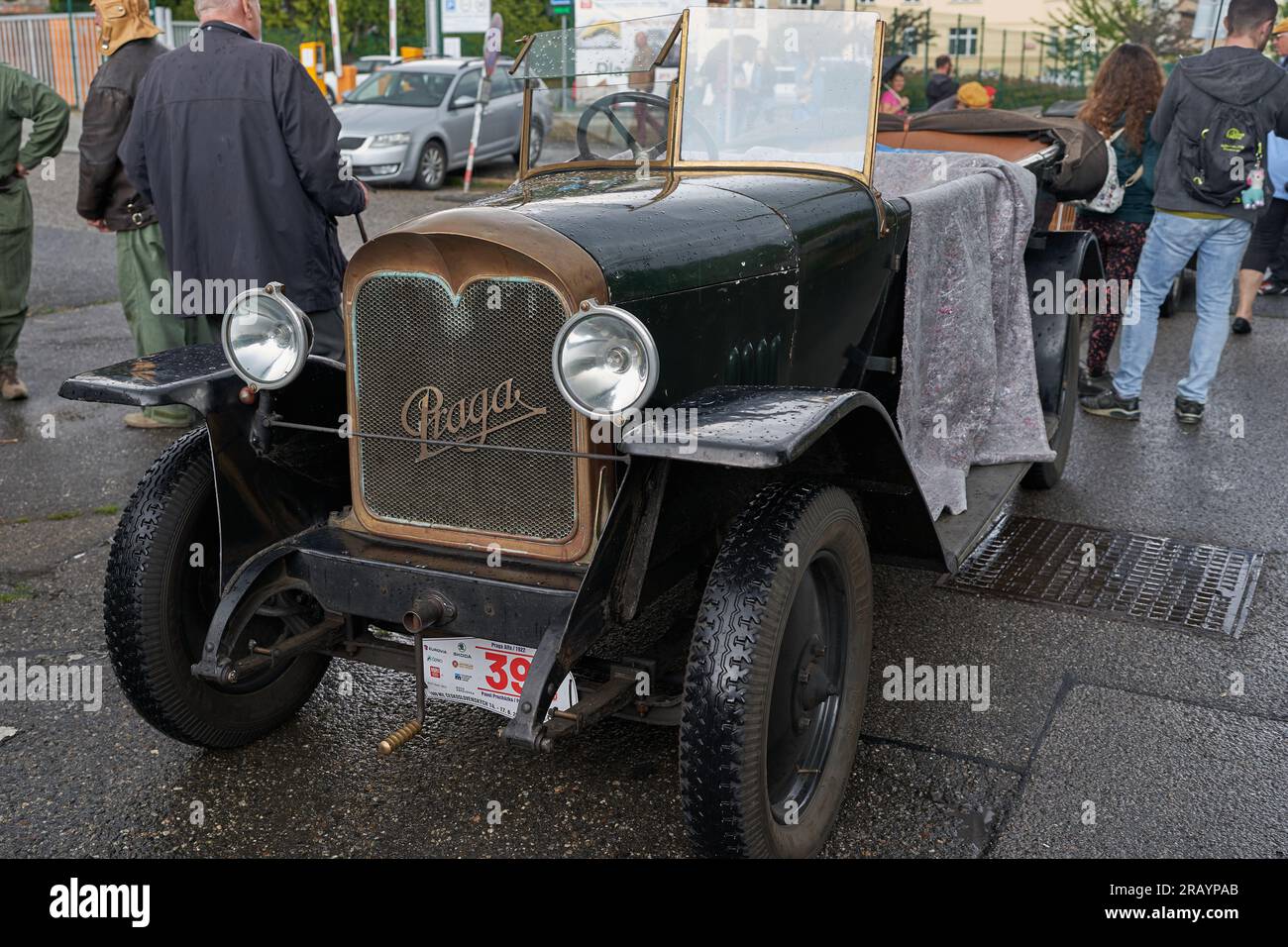 Prague, Czech Republic - June 17, 2023 - finish of the 1000 miles ...