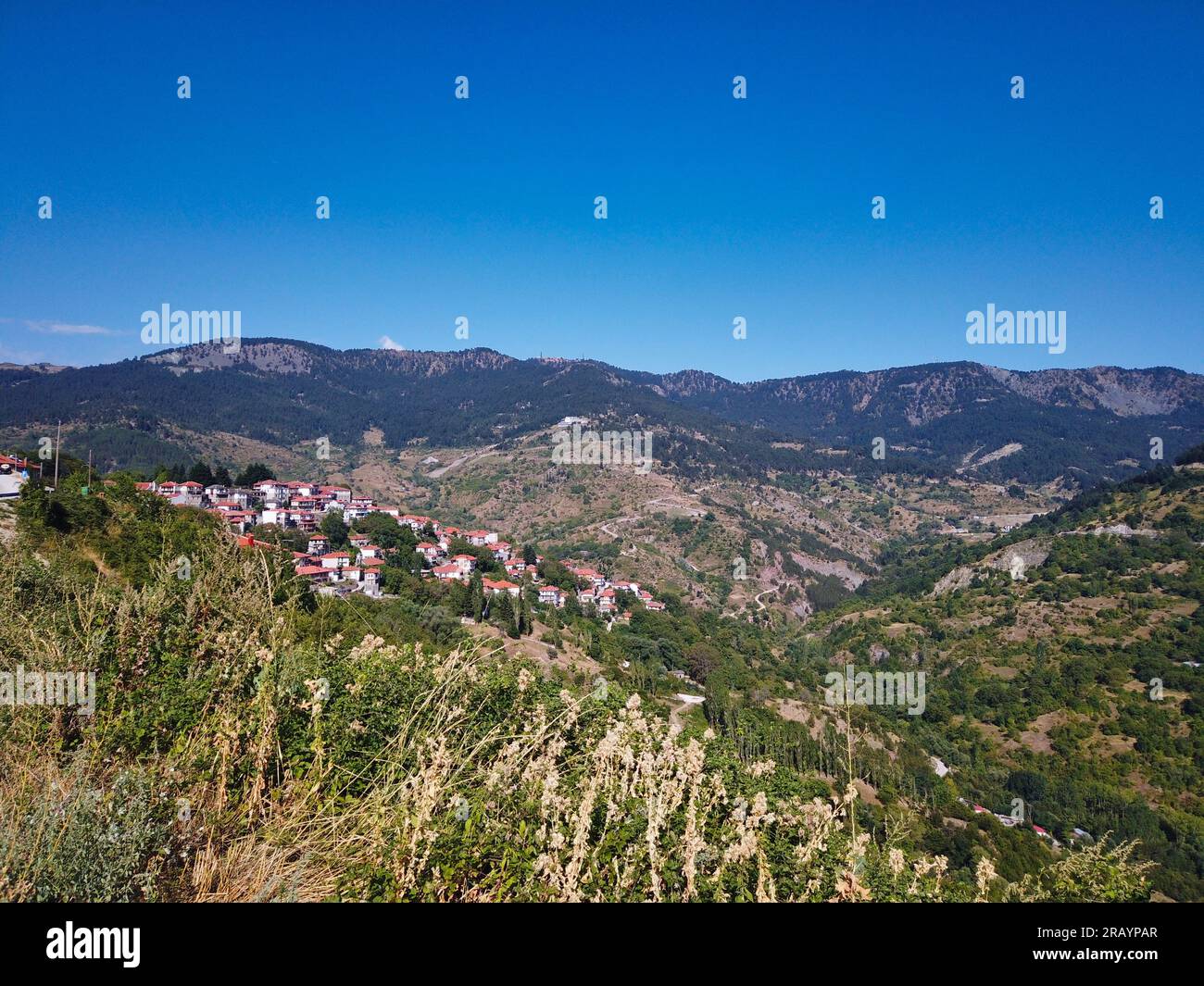The houses in metsovo greek village hi-res stock photography and images ...