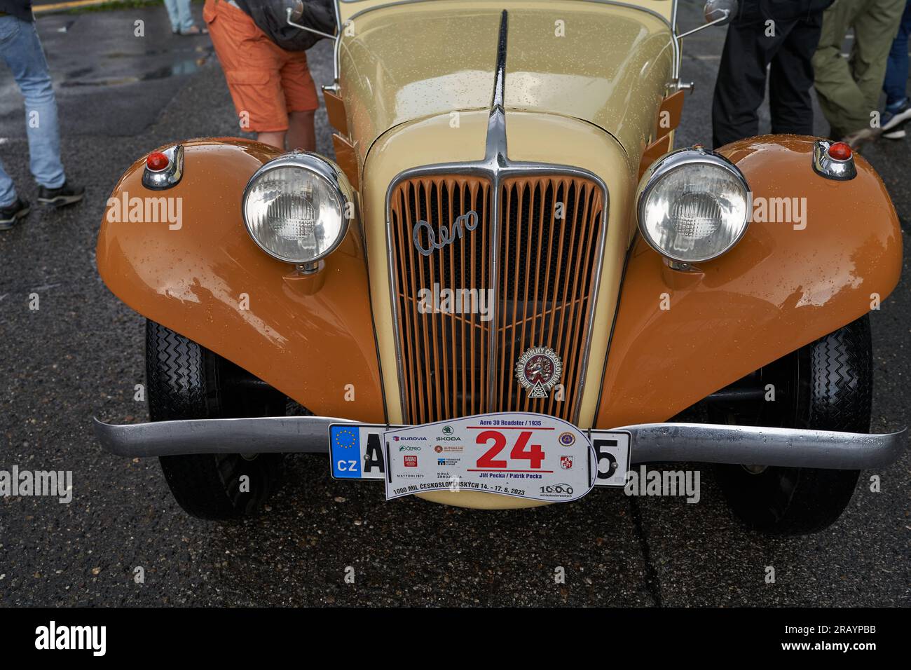 Prague, Czech Republic - June 17, 2023 - finish of the 1000 miles ...