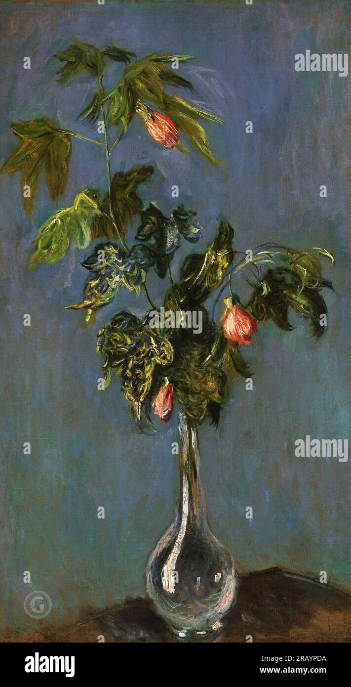 Claude Monet, French, 1840-1926 -- Flowers in a Vase 1888 Stock Photo ...