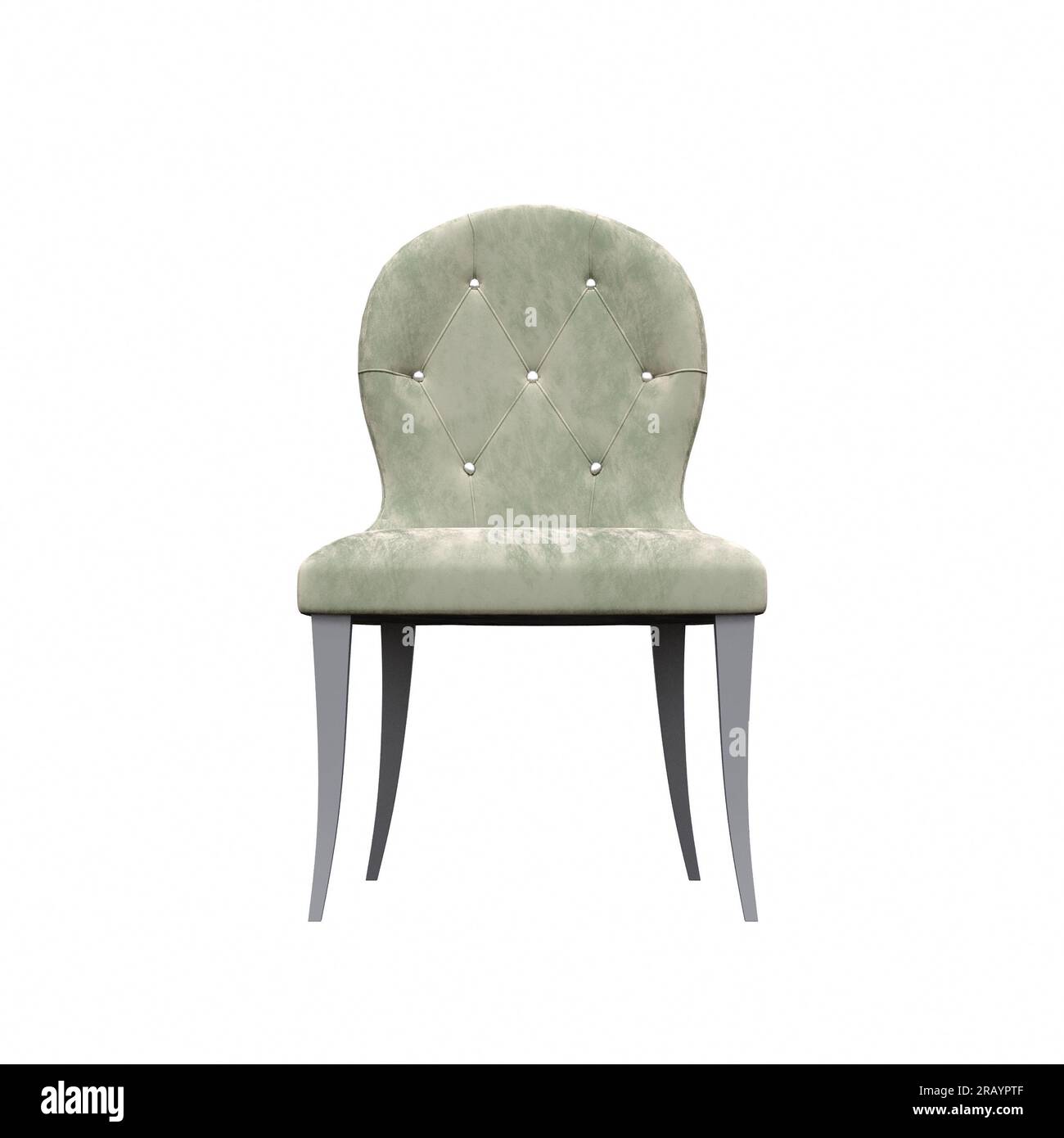 chair isolated on white background, interior furniture, 3D illustration ...