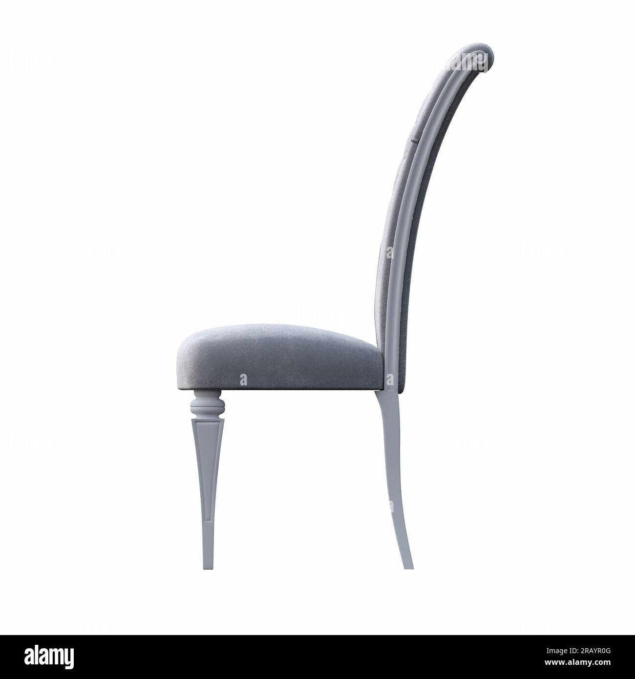 chair isolated on white background, interior furniture, 3D illustration ...