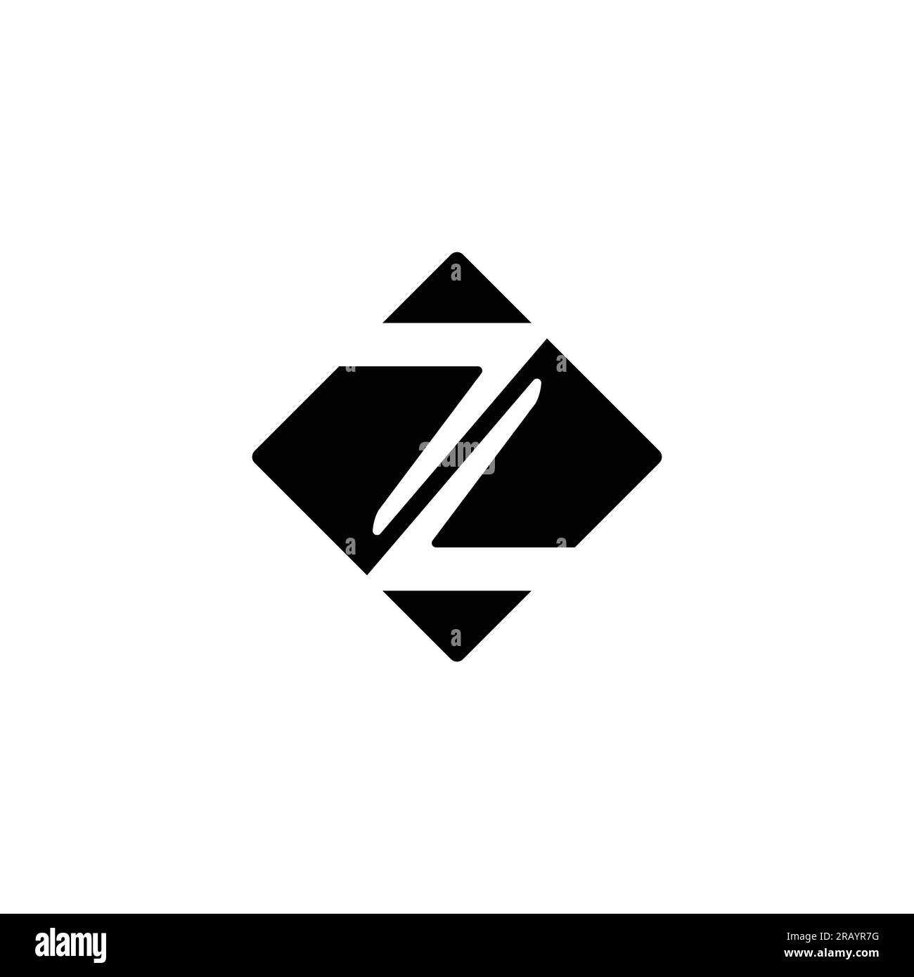 Abstract letter z logo initial z with creative vector image. Letter Z Logo With Creative Modern ...