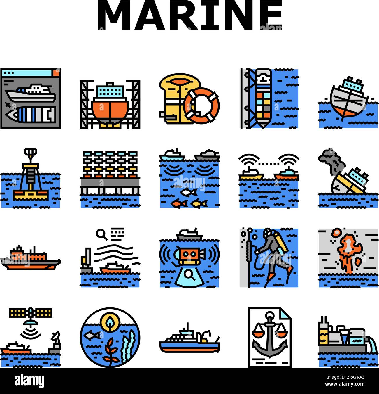 Boat propulsion Stock Vector Images - Alamy