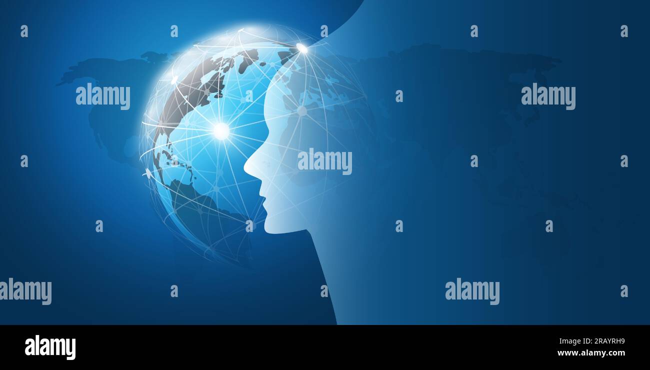 Machine Learning, Artificial Intelligence, Cloud Computing and Networks Design Concept with ...