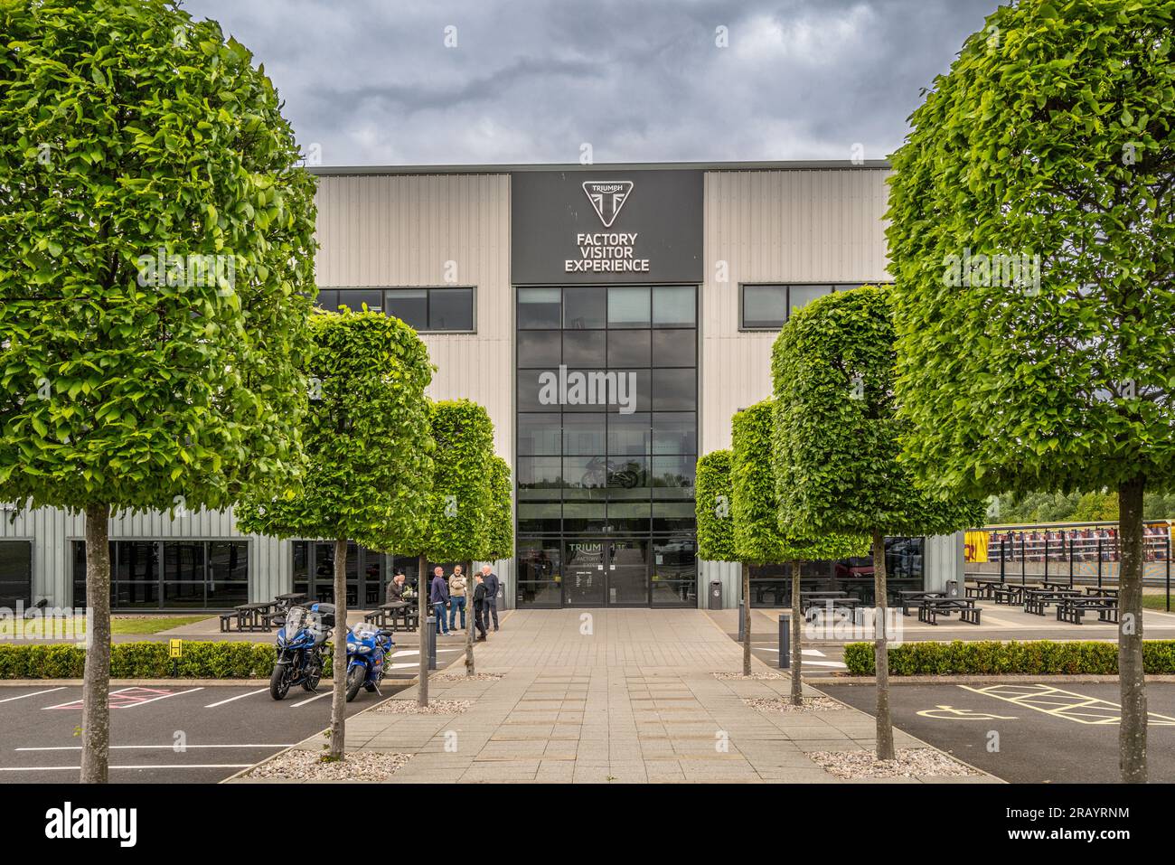The Triumph motorcycle factory and visitor experience Stock Photo - Alamy