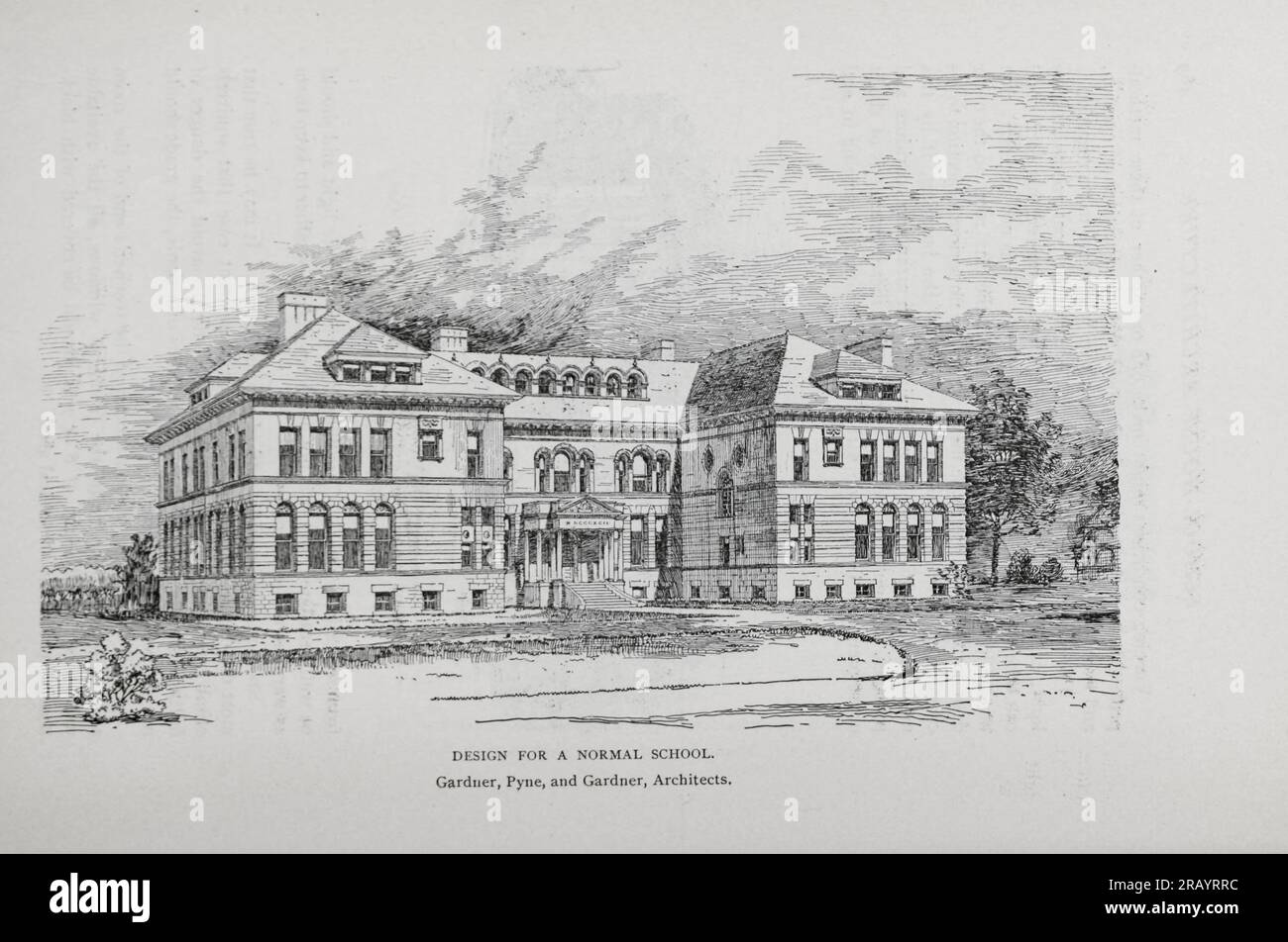 Design for a Normal school Gardner, Pyne and Gardner Architects from ...