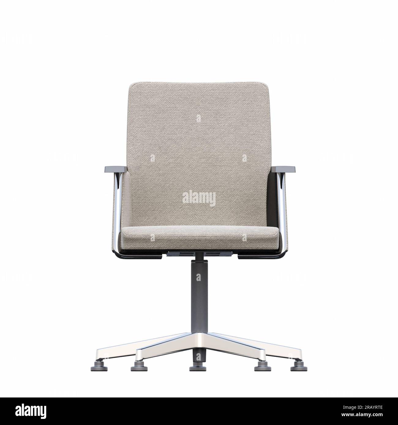 chair isolated on white background, interior furniture, 3D illustration ...